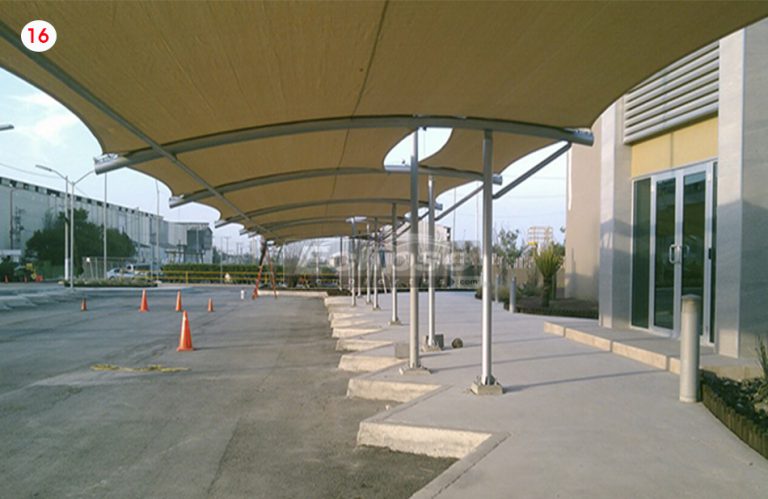 Bãi đậu Xe ôtô Xe Máy Xe đạp Ngoài Trời Mái Che Bạt Căng Mái Bạt Căng Kiến Trúc Bạt Kéo Căng